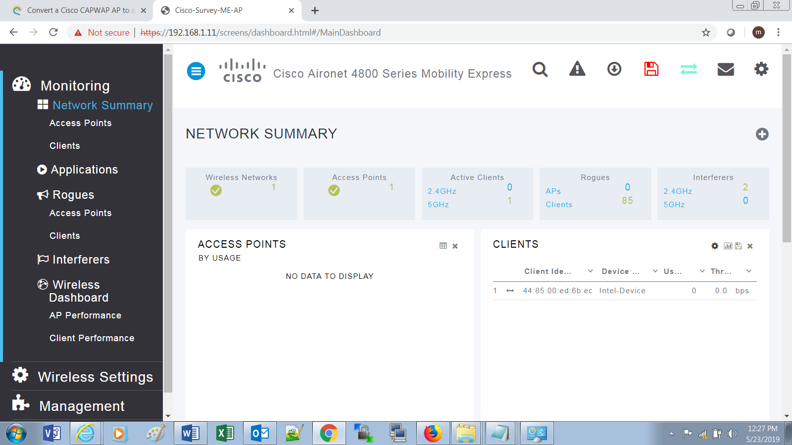 Converting Cisco Lightweight Access Point to Mobility Express | WLAN ...